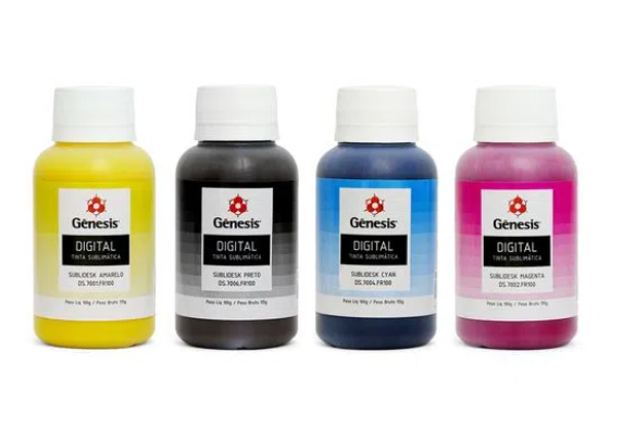 Kit 4 Tinta para Sublimação Gênesis - 4x 100ml - Kit - 400ml - Teteu ...
