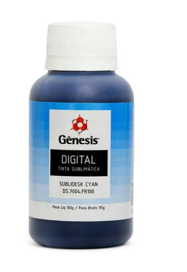Tinta para Sublimação Gênesis Cyano - 100ml - Teteu Foto-Produtos