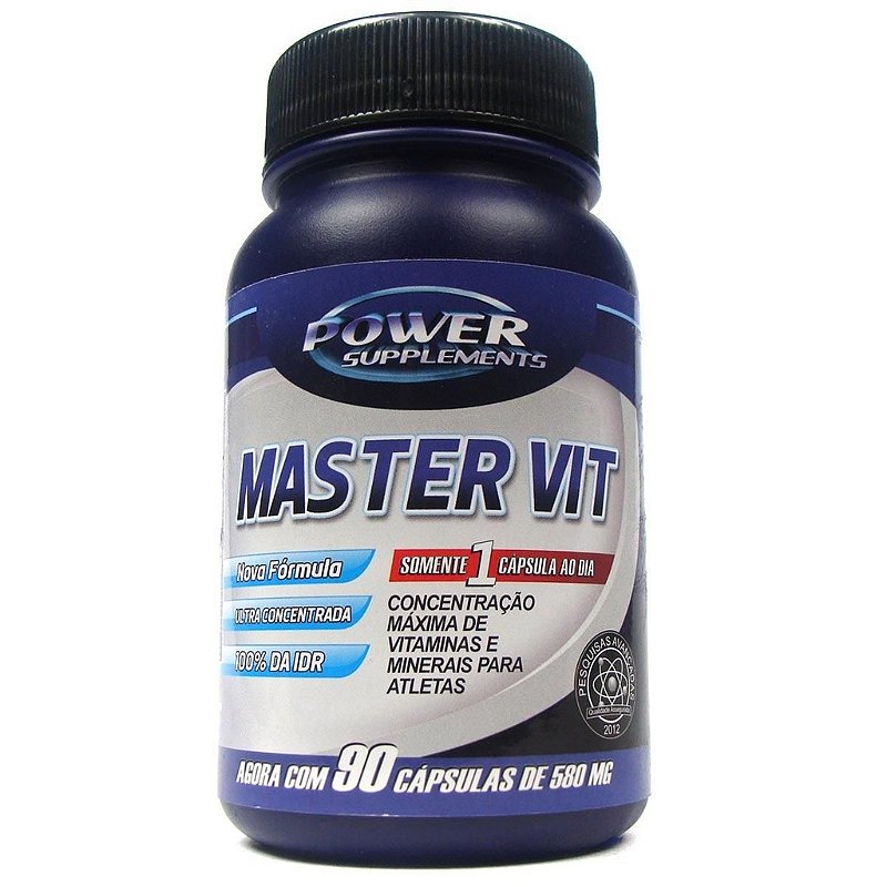 Master Vit (90 caps) - Power Supplements - Suplementos Ribeirão Preto