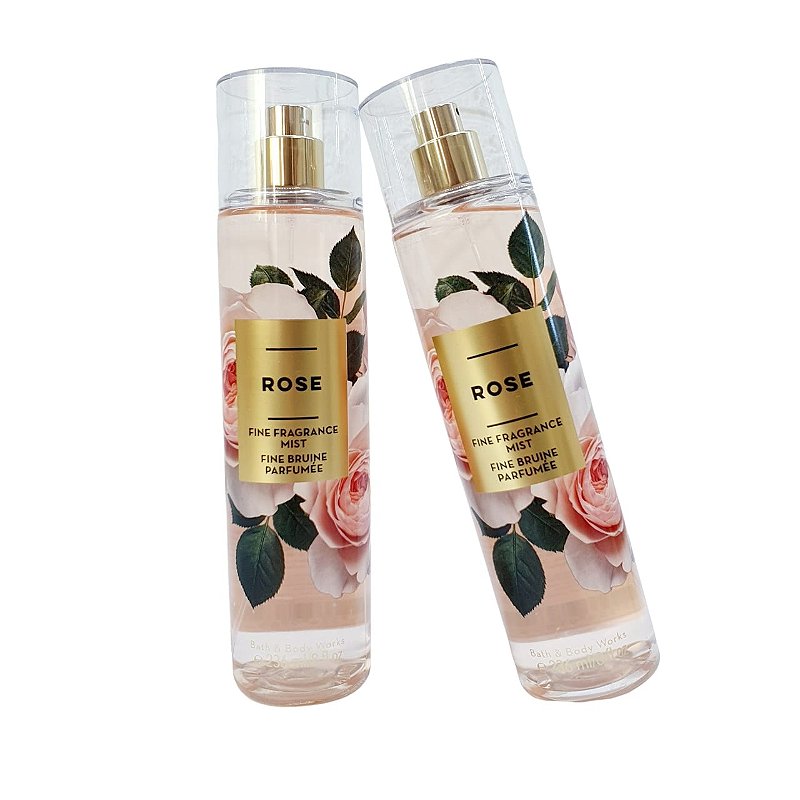 Body Splash Bath & Body Works Rose Fine Fragrance Mist Floral Romântico ...