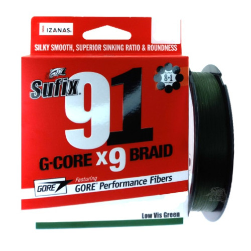 Linha Sufix 91 G- Core X9 Braid 300m - Sua Assessoria no Mundo da Pesca