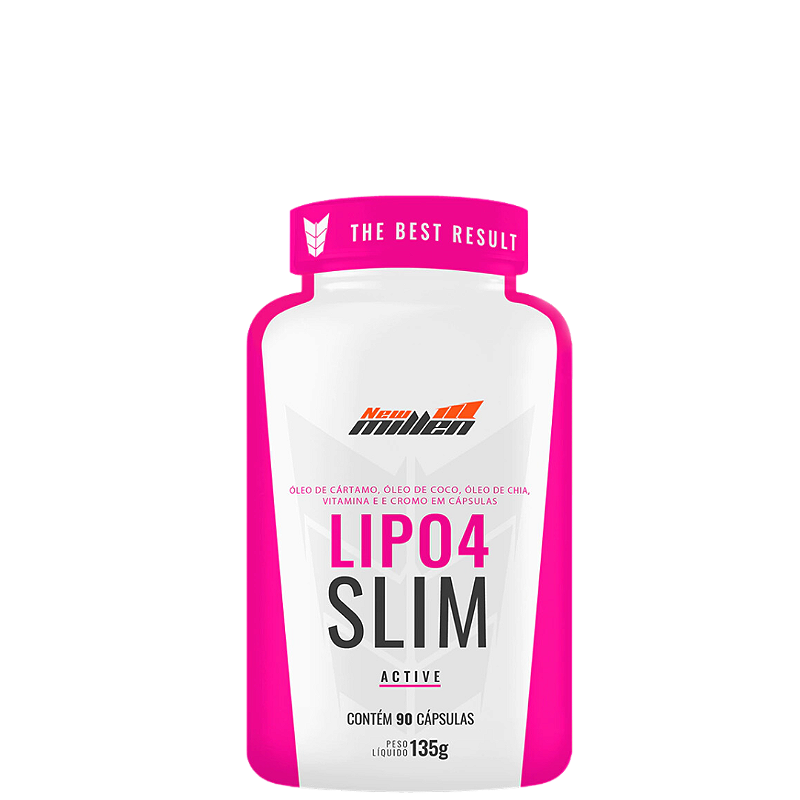 Lipo 4 Slim Active New Millen 90 cápsulas - AstroFit Suplementos