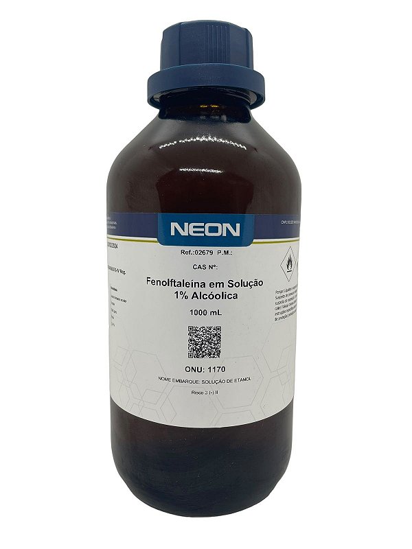 Fenolftaleína em Solução 1% Alcóolica 1L - NEON - Labstock ...