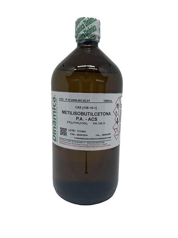 Metil Isobutil Cetona (MIBIK) 1L - DINÂMICA - Labstock - Suprimentos ...
