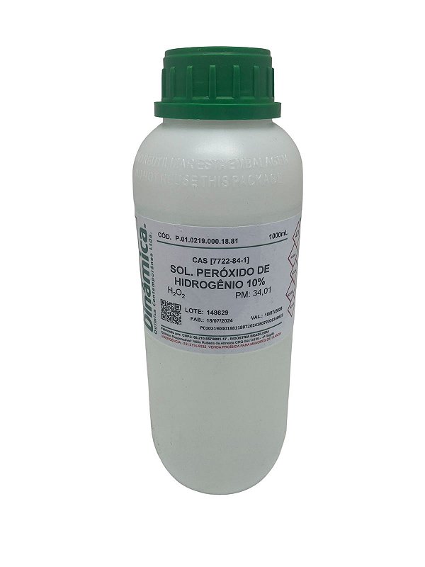 Peróxido de Hidrogênio 10% 1L - DINÂMICA - Labstock - Suprimentos para ... Peróxido de Hidrogênio 10% 1L - DINÂMICA - Labstock - Suprimentos para ...