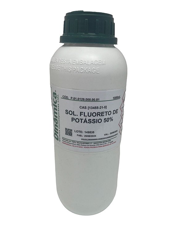 Fluoreto de Potássio 50% (P/V) (P.C. Ministério Exército) 1L - DINÂMICA ...