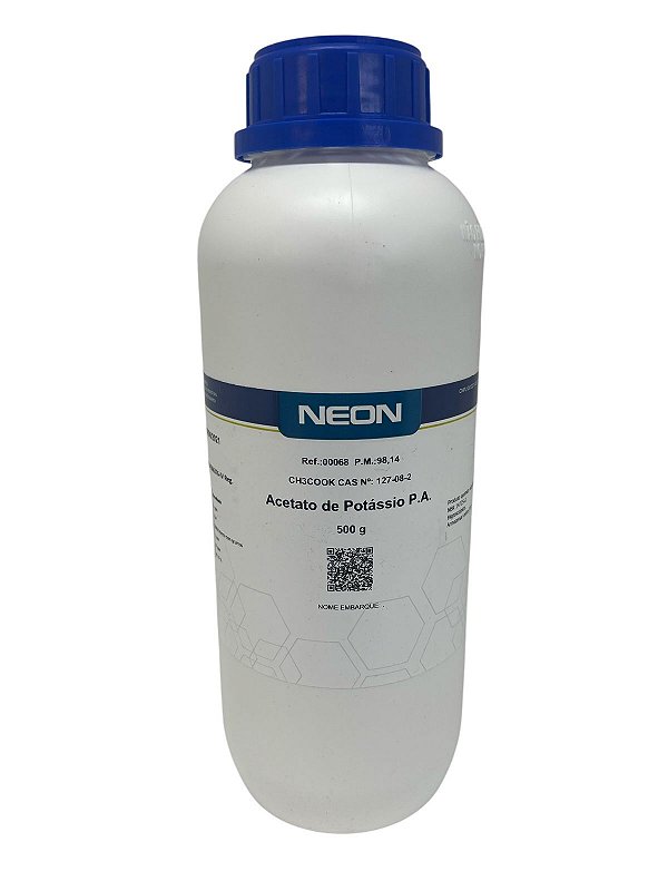 Acetato de Potássio PA 500G - NEON - Labstock - Suprimentos para ...