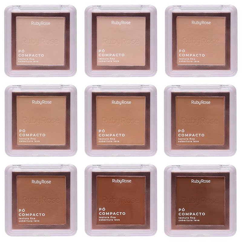 Pó Compacto Textura Fina Ruby Rose - DOT G