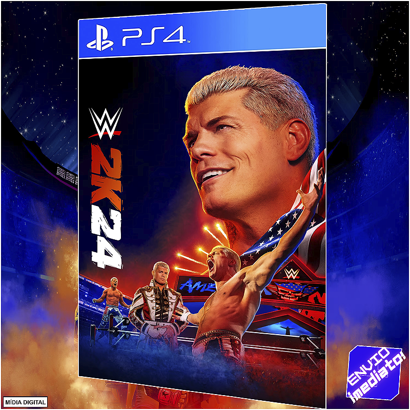 WWE 2K24 Standard Edition PS4 Digital - SaveGames - Games Digitais Para ...