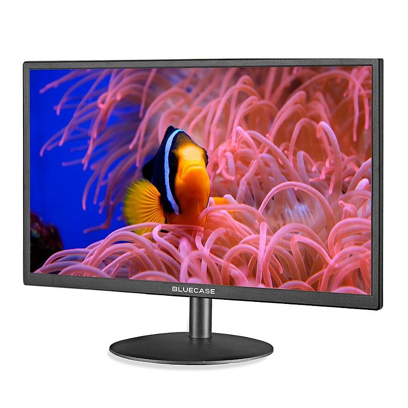 Monitor Led 20 Pol Bluecase Hd+ 75hz Hdmi/vga Cor Preto 110v/220v ...