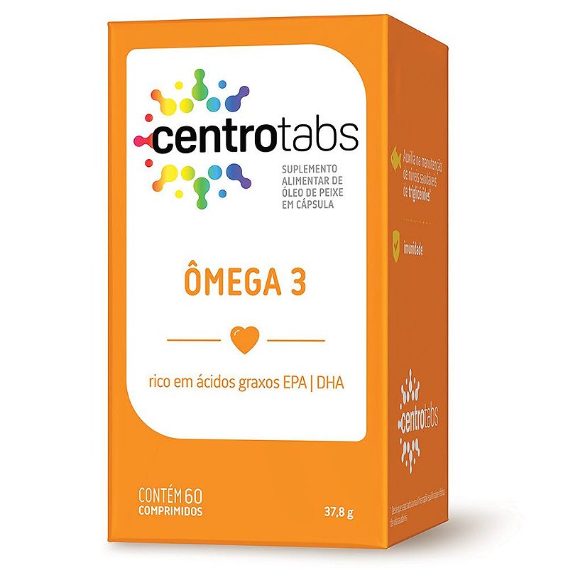 CENTROTABS OMEGA 3 C/60 CPR CENTROTABS - Resilifarma - Saúde em ...