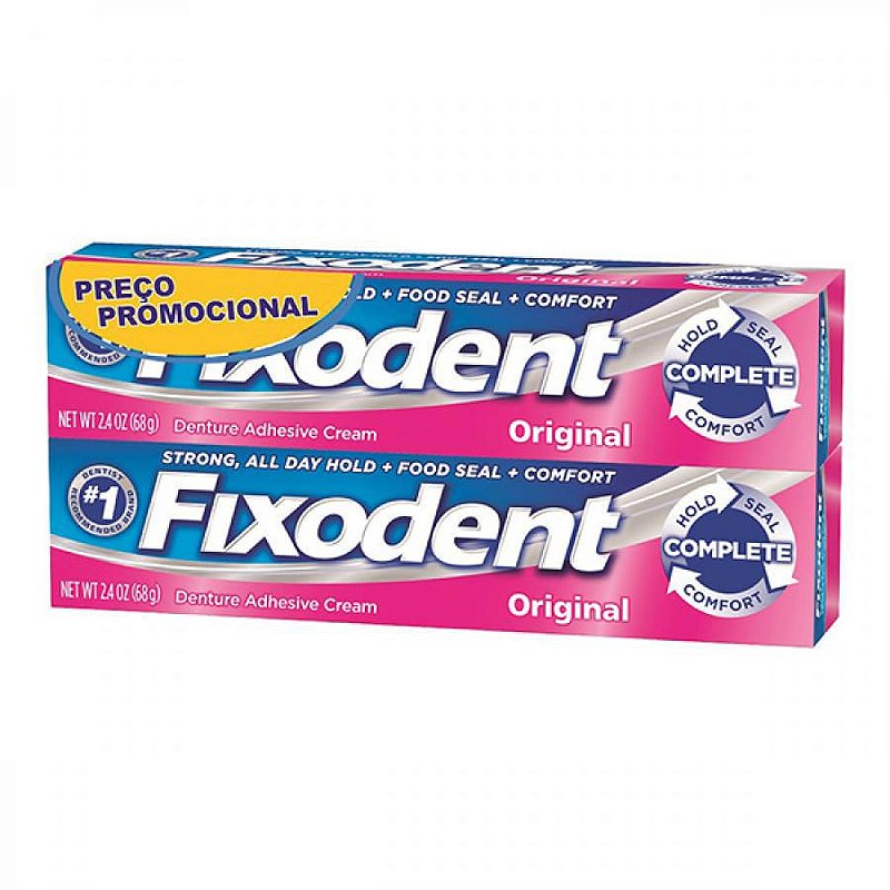 Creme Fixador de Dentaduras Fixodent Original 2 Unidades 68g Cada - Resilifarma - Saúde em ...