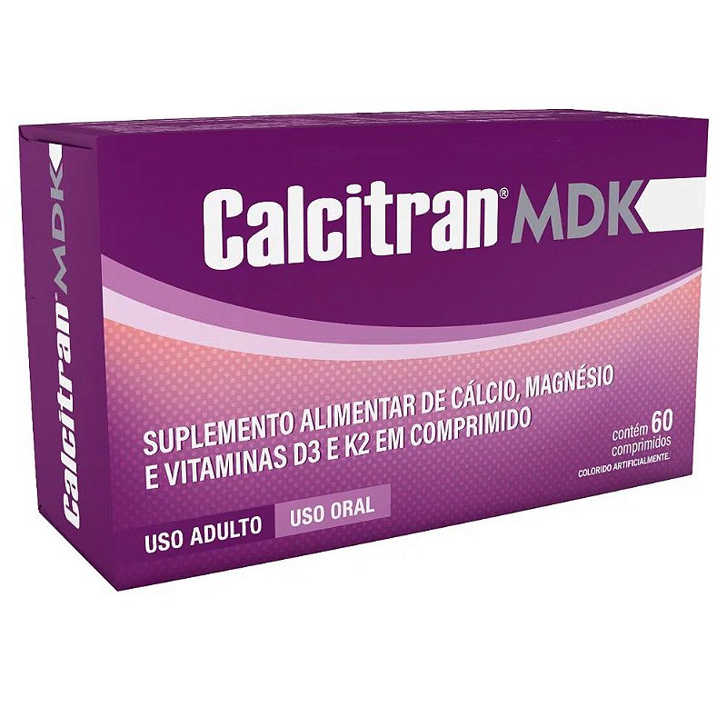 Suplemento Alimentar Calcitran MDK 60 Comprimidos - Resilifarma - Saúde ...