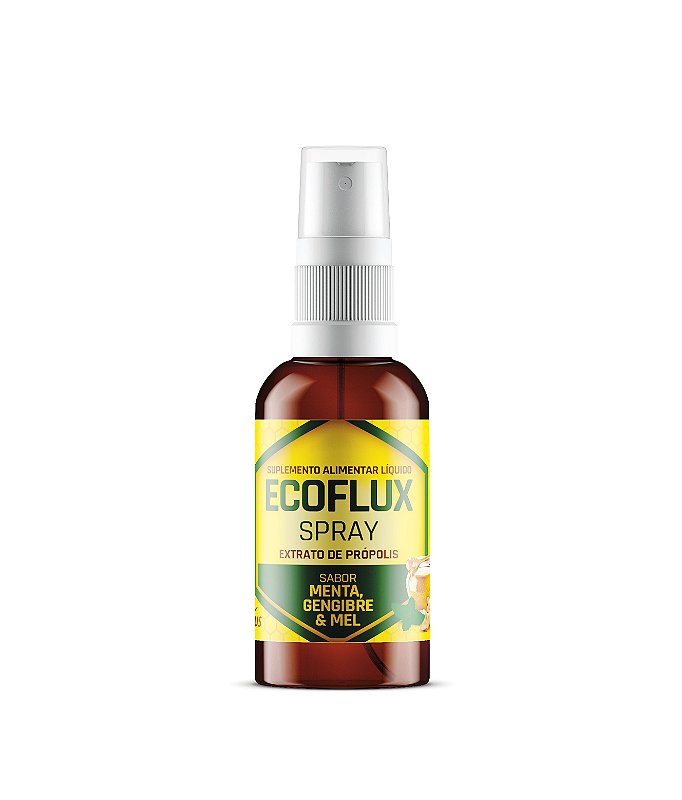 Suplemento Líquido Ecoflux Spray Menta, Gengibre E Mel 30ml ...