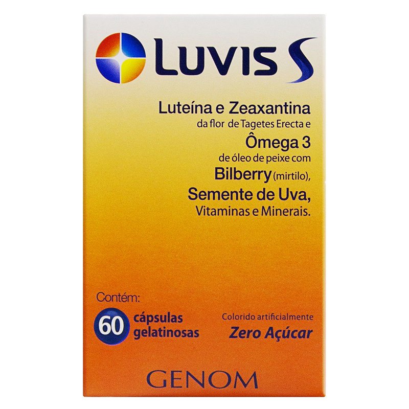 Suplemento Alimentar Genom Luvis S 60 Cápsulas Gelatinosas ...