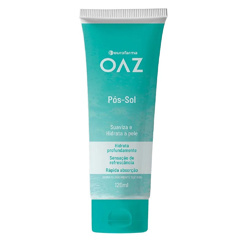 Pós-Sol OAZ Gel 120ml - Resilifarma - Saúde em primeiro lugar