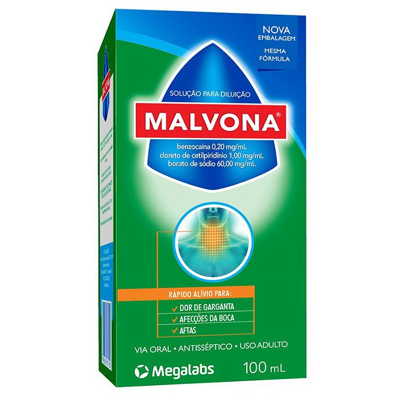 Solução Antisséptica Oral Malvona 100ml - Resilifarma - Saúde em ...