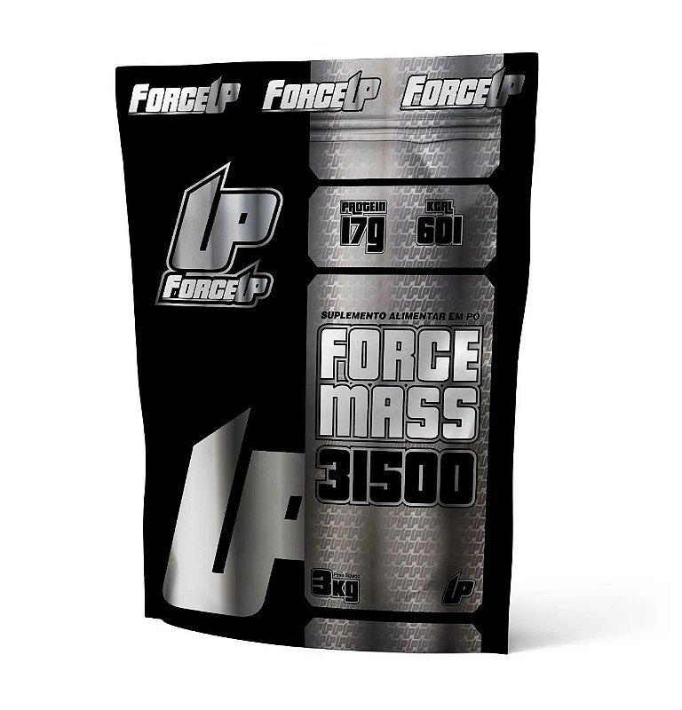 Suplemento Em Pó ForceUp Force Mass 31500 Baunilha Refil 3kg ...