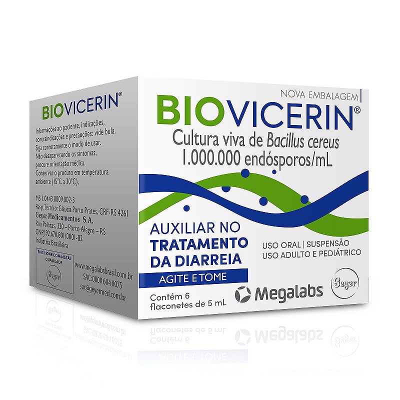 Probiótico Biovicerin Com 6 Flaconetes De 5ml Cada - Resilifarma ...