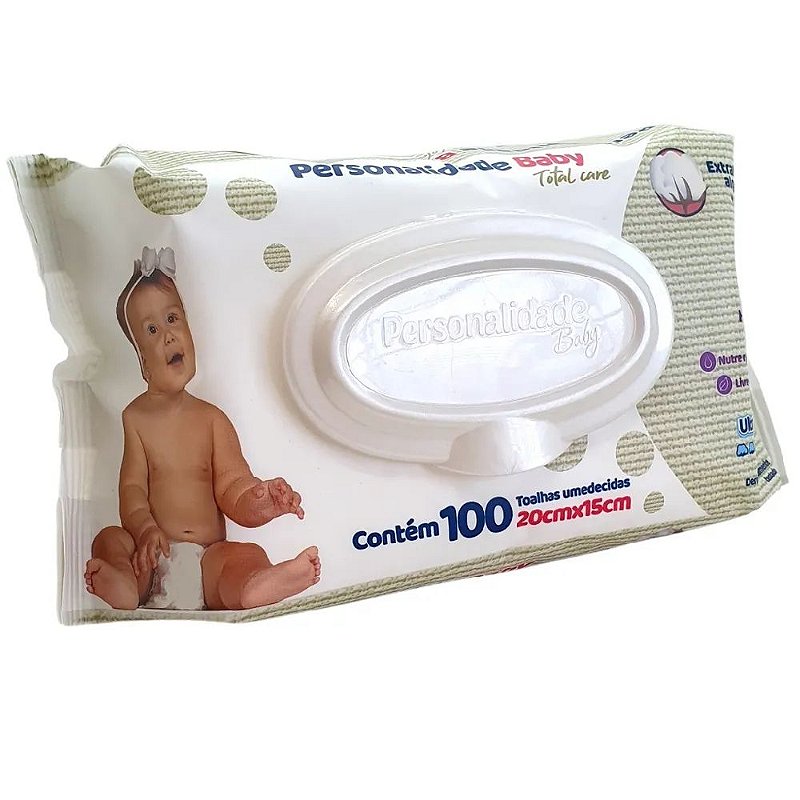 Toalhas Umedecidas Personalidade Baby Total Care Pacote Com 100 ...