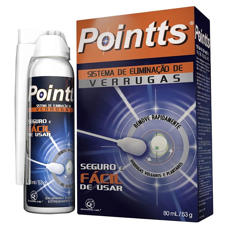 Pointts Sistema De Eliminação De Verrugas Aerossol 80ml - Resilifarma ...
