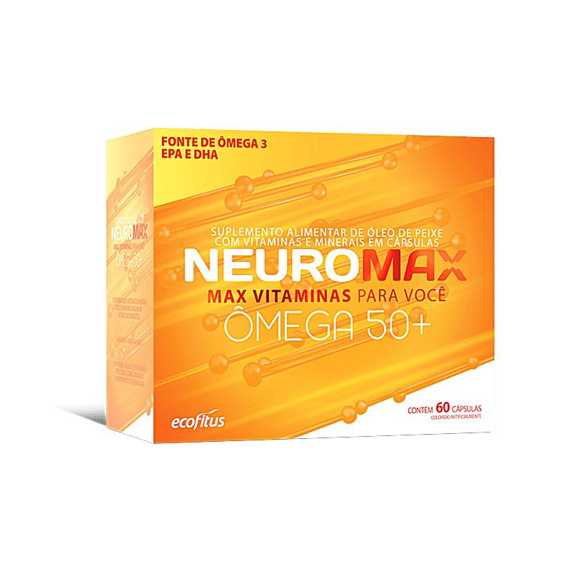 Suplemento Alimentar Ecofitus Neuromax Ômega 50+ 60 Cápsulas ...