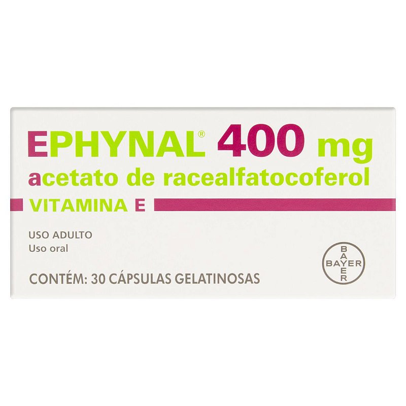 Suplemento Vitamínico Ephynal 400mg 30 Cápsulas Gelatinosas ...