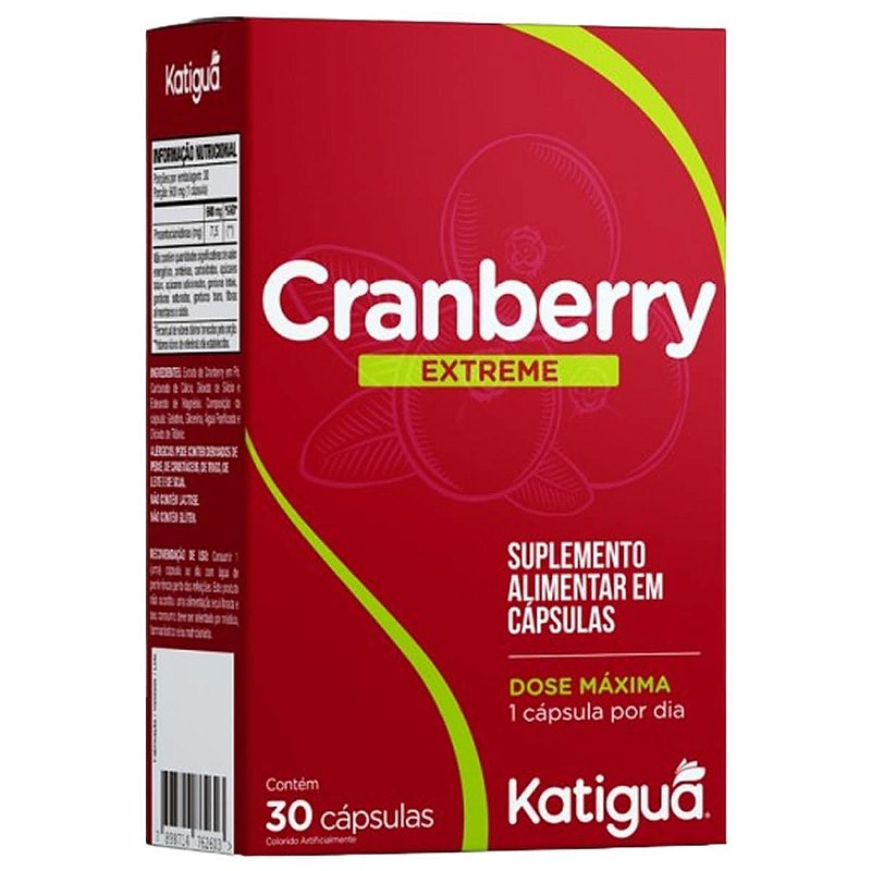 Suplemento Alimentar Cranberry Extreme 30 Cápsulas - Resilifarma ...