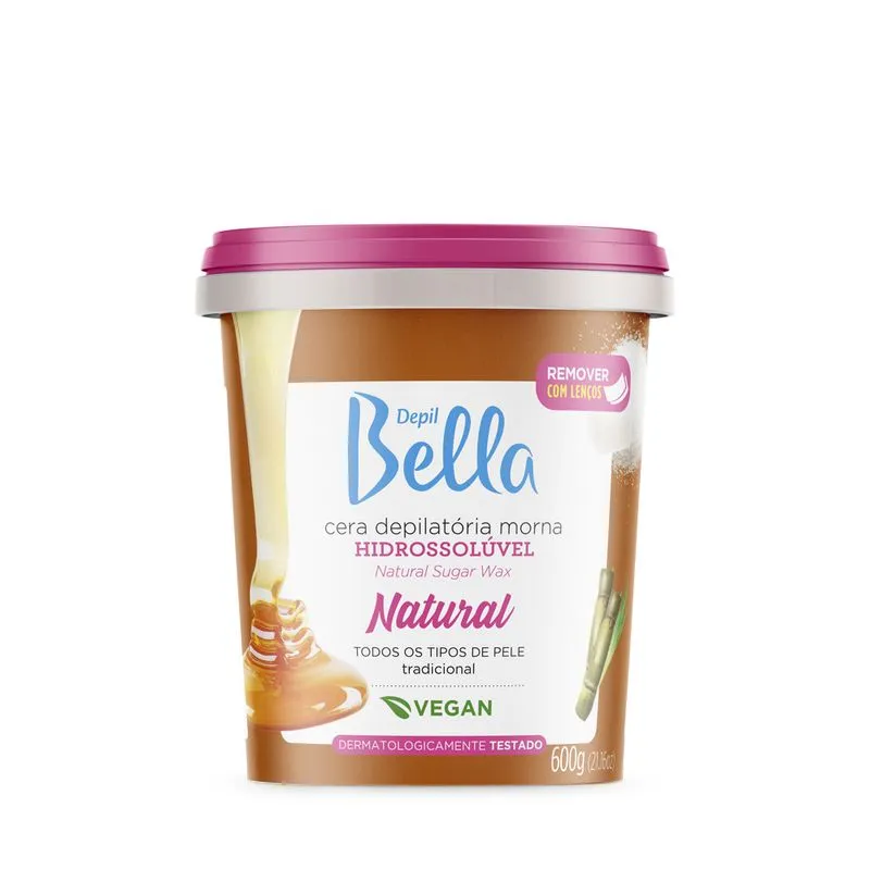 Cera Depilatória Depil Bella Hidrossolúvel Natural 600g - Resilifarma ...