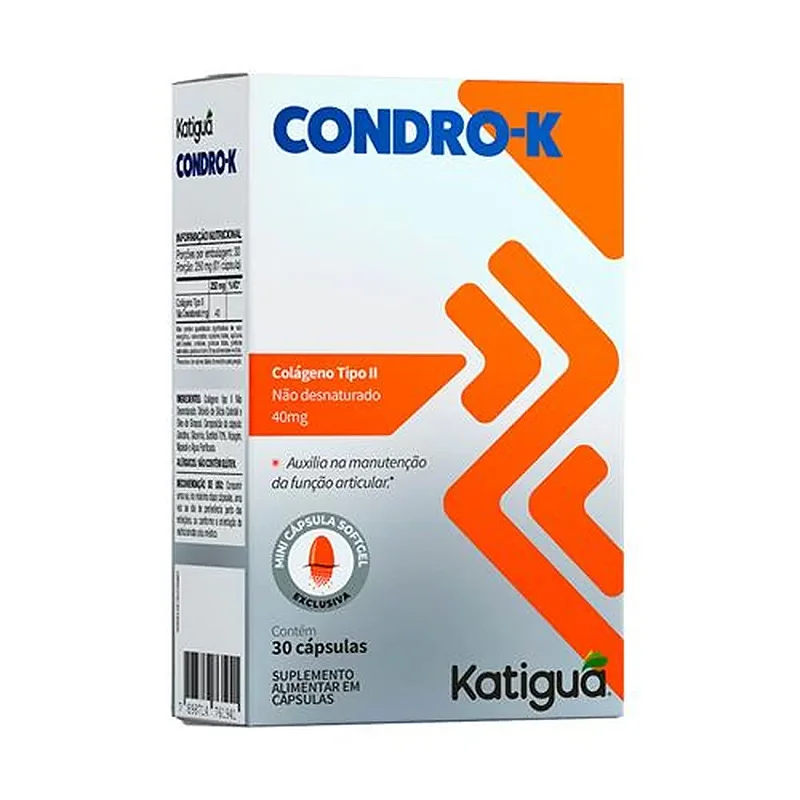 Suplemento Alimentar Condro-K 30 Cápsulas - Resilifarma - Saúde em ...