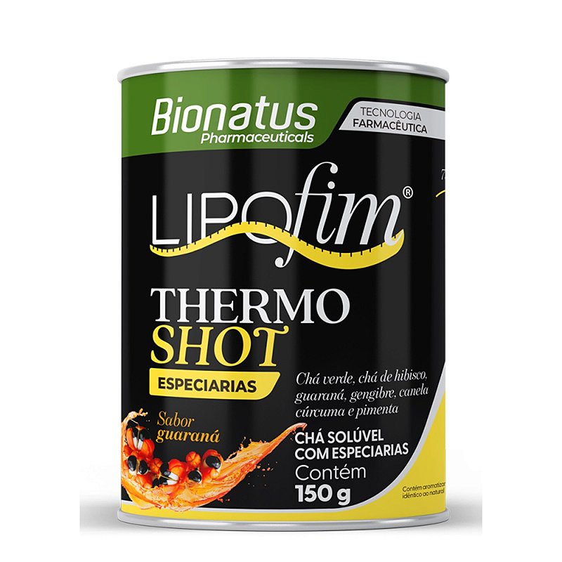 Suplemento Alimentar Em Pó Bionatus Lipofim Thermo Shot Sabor Guaraná ...