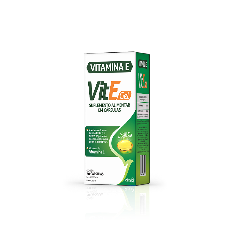Suplemento Alimentar VitE Gel Vitamina E 30 Cápsulas - Resilifarma ...
