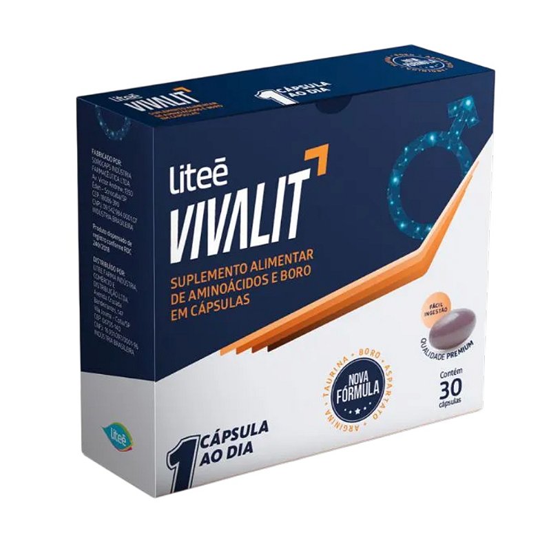 Suplemento Alimentar Vivalit Liteé 30 Cápsulas - Resilifarma - Saúde em ...