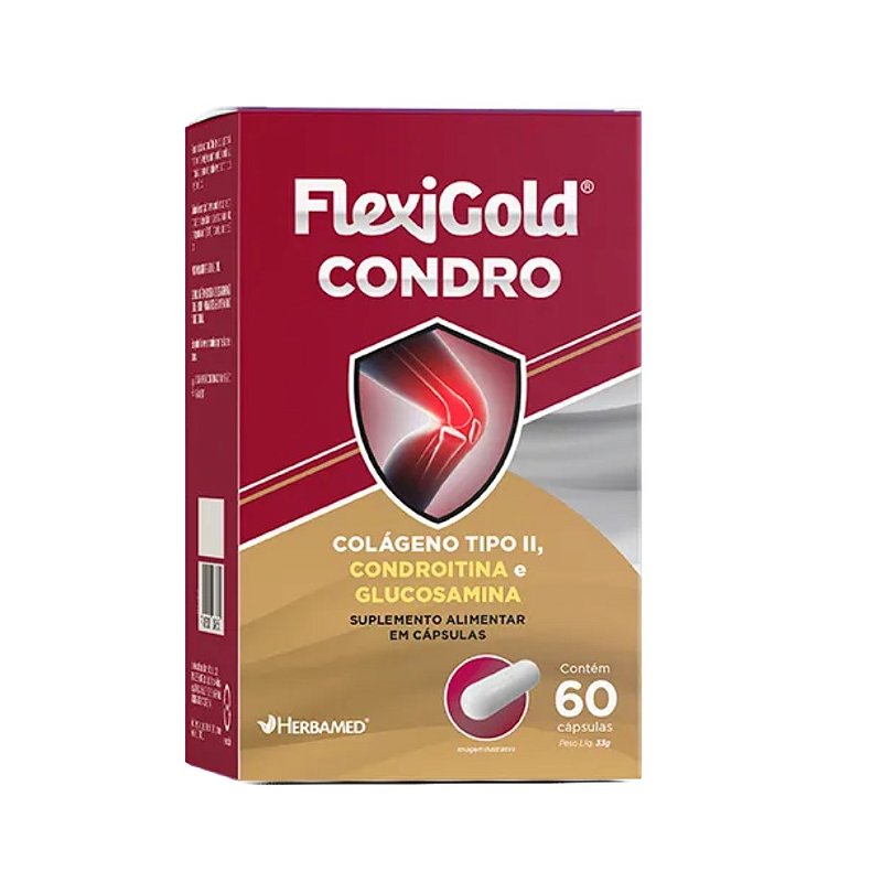 Suplemento Alimentar Flexigold Condro Herbamed 60 Cápsulas ...