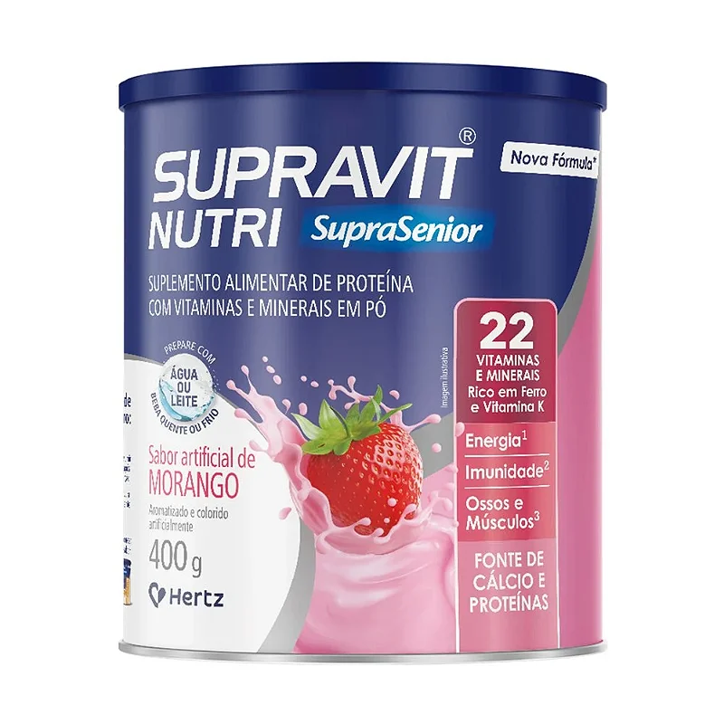 Suplemento Alimentar Supravit Nutri Sabor Morango 400g - Resilifarma ...