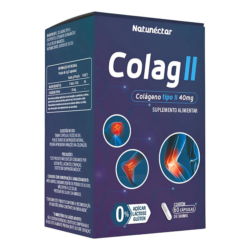 Suplemento Alimentar Colag II Natunéctar 60 Cápsulas - Resilifarma ...