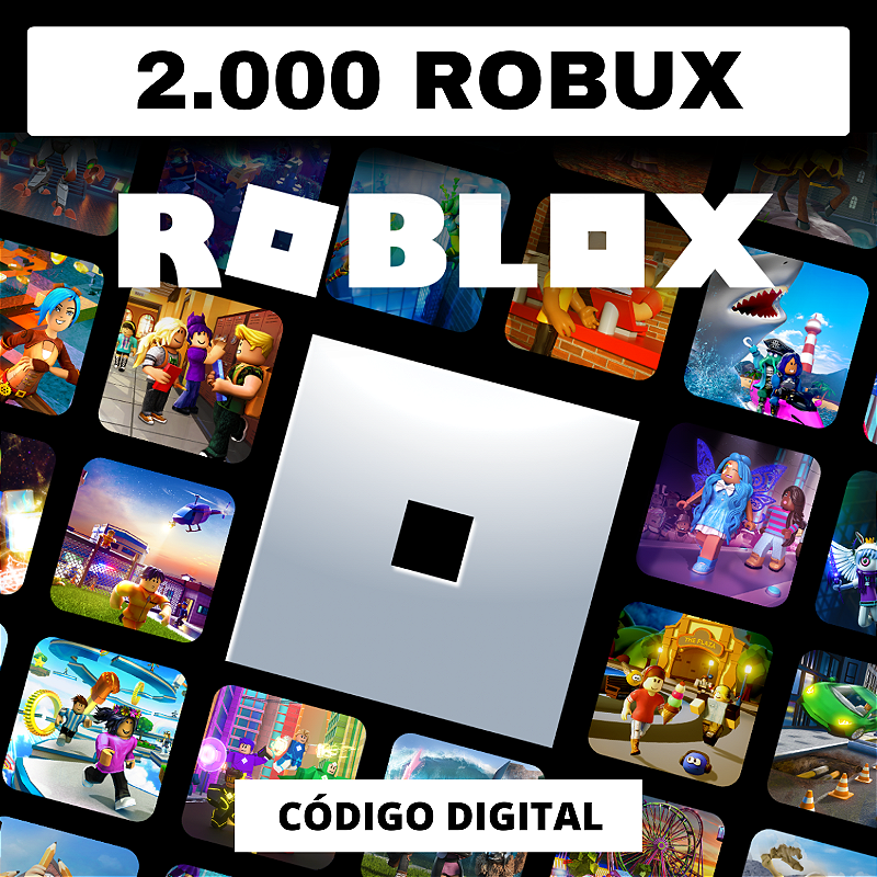 Gift Card Roblox 2.000 Robux - Código Digital - Playce - Games & Gift ...