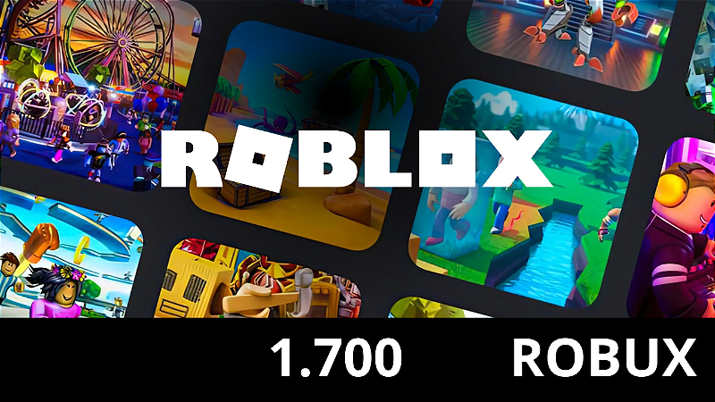 Roblox Gift Card Robux 1.700 Brasil - Código Digital - Playce - Games ...
