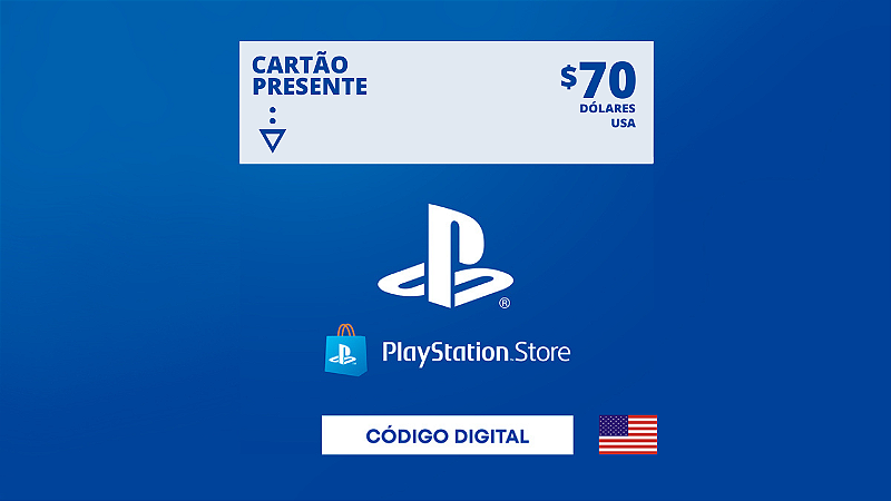 Gift Card Psn 70 Dólares USA - Código Digital - Playce - Games & Gift Cards