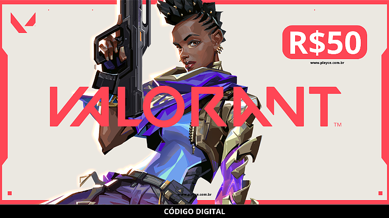 Gift Card Valorant 50 reais - Riot Points - Playce - Games & Gift Cards