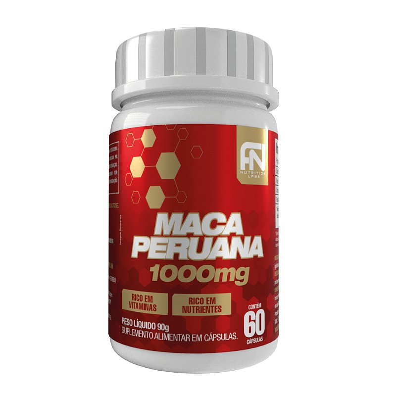 Maca Peruana 100% 1000mg - 60 Capsulas - Force Nutrition Labs