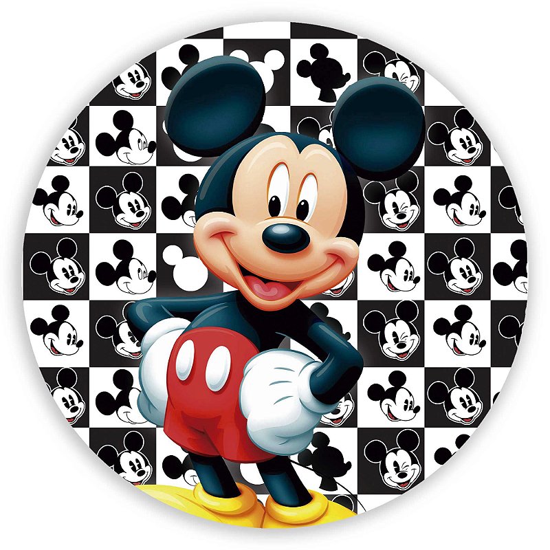 Painel Redondo - Mickey - Sublimado 3D - Sublistamps Sublimação