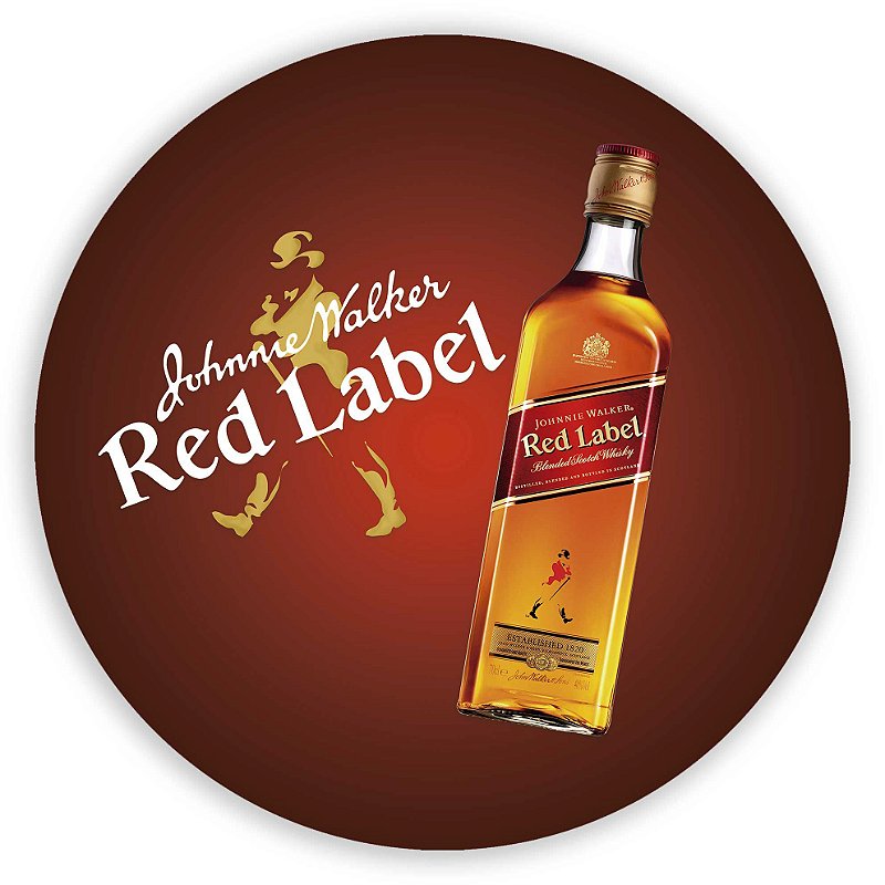 Painel Redondo - Red Label - Sublimado 3D - Sublistamps Sublimação