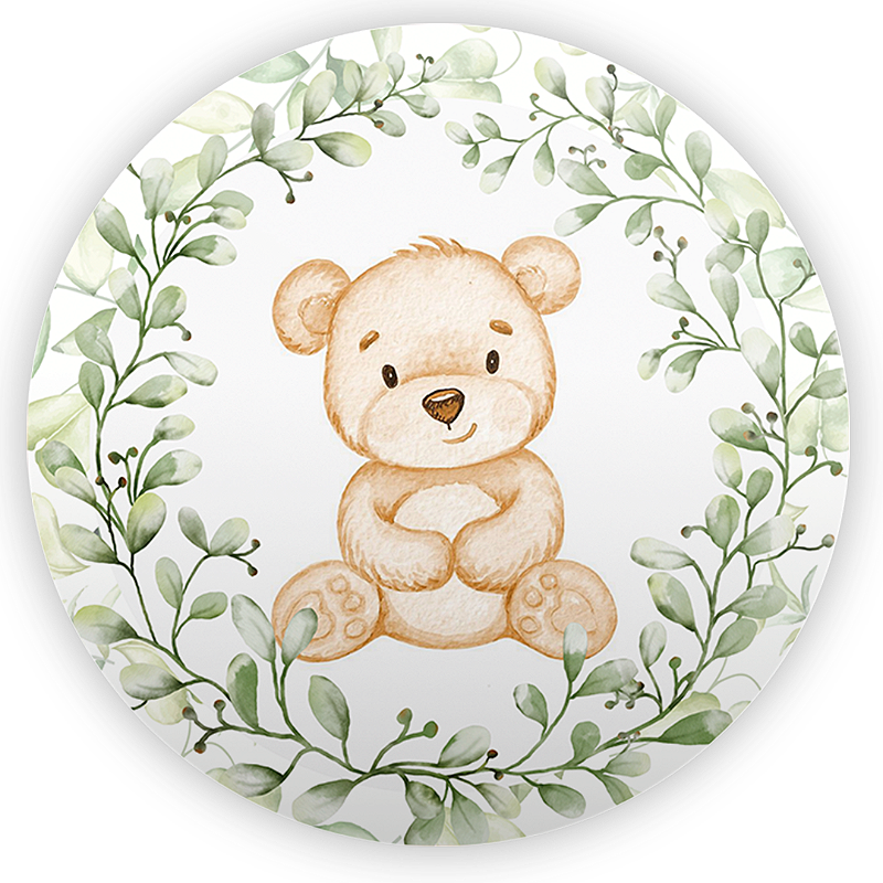 Mini Painel Capa Sublimado - Urso Verde - Sublistamps Sublimação