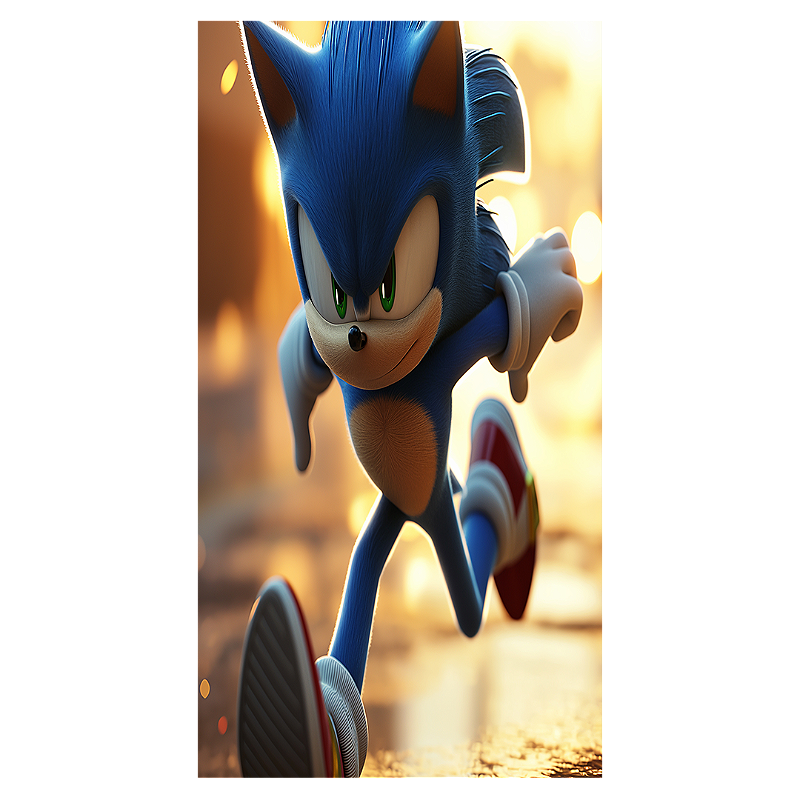 Faixa Lateral - Sonic - Sublimado 3D - Sublistamps Sublimação