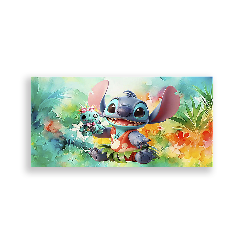 Painel Retangular - Lilo E Stitch - Sublimado 3D - Sublistamps Sublimação