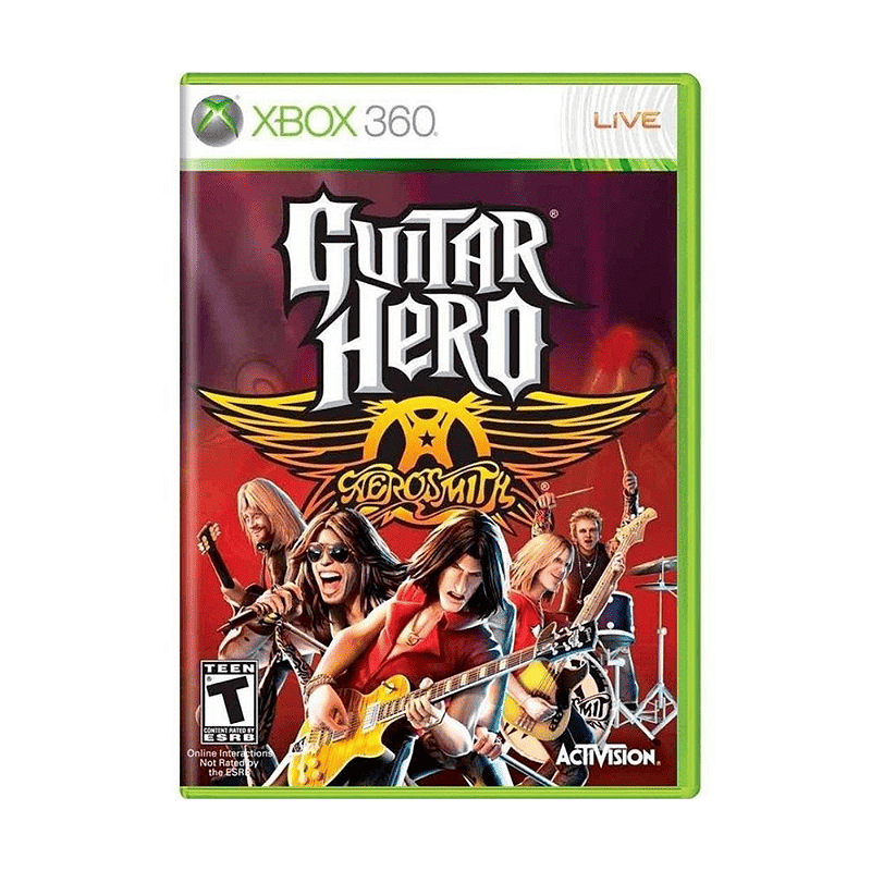 Jogo Guitar Hero Aerosmith Xbox 360 Físico Original Seminovo - Machado Games - Tudo de ...