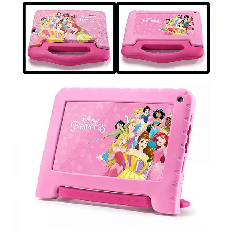 Tablet Infantil Multi 7 Polegadas 32GB Modelos Divertidos Princesas ...