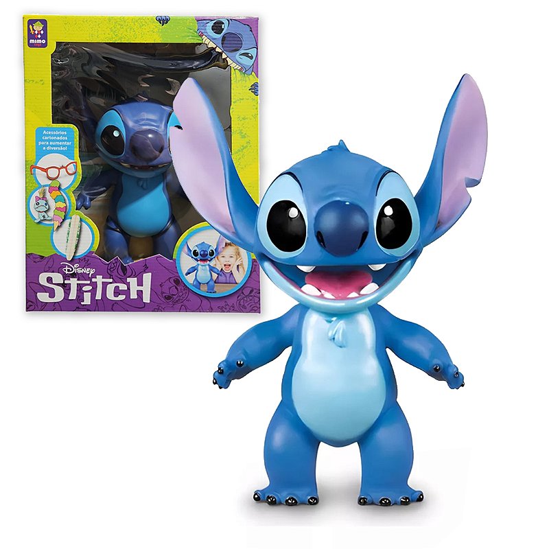 Boneco Articulado Lilo & Stitch Disney 40cm Vinil Gigante - De Coração Shop