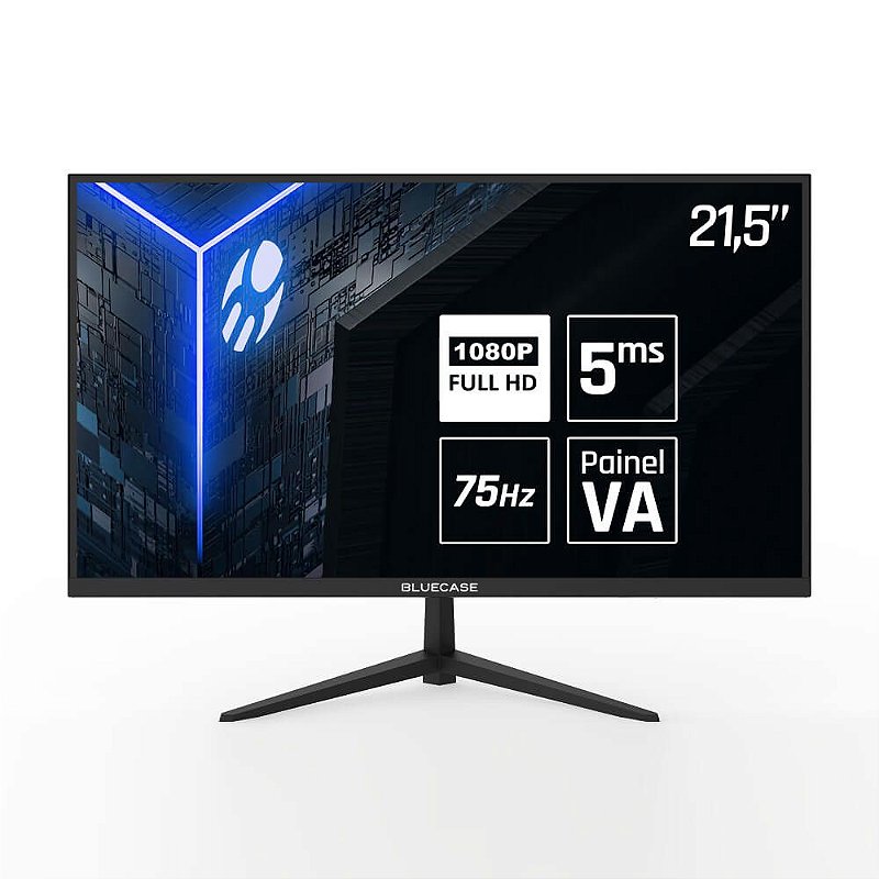 MONITOR GAMER 21,5" - FULL HD 75 HZ FREESYNC VESA - BLUECASE - New York ...
